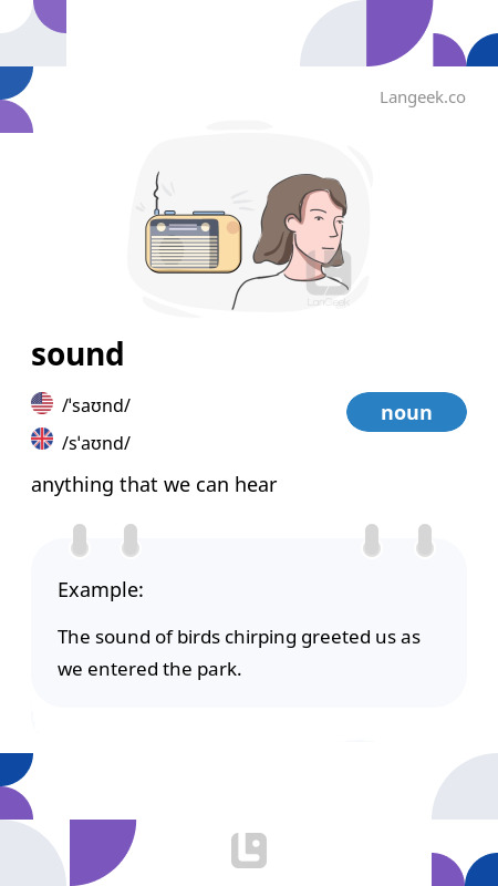 Definition & Meaning of "Sound" | Picture Dictionary