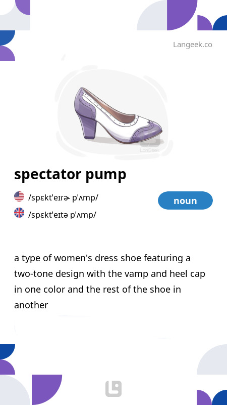 Definition & Meaning of "Spectator pump" | Picture Dictionary