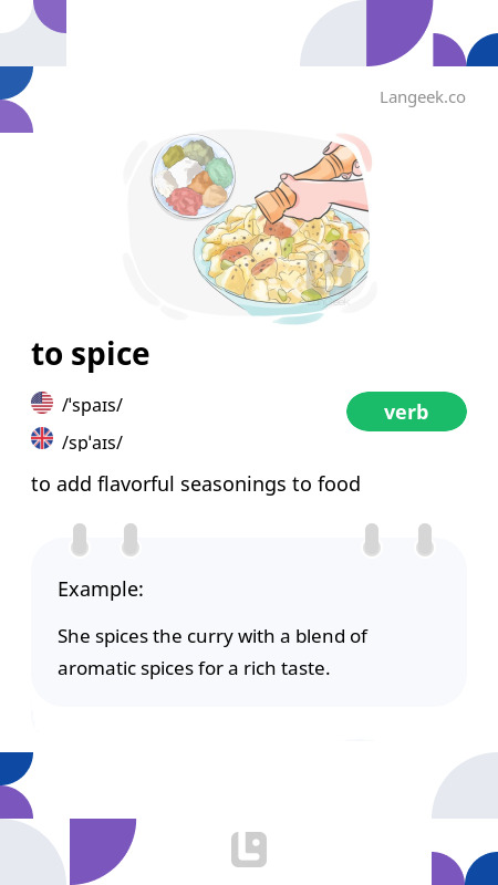 Definition & Meaning of "Spice" | Picture Dictionary