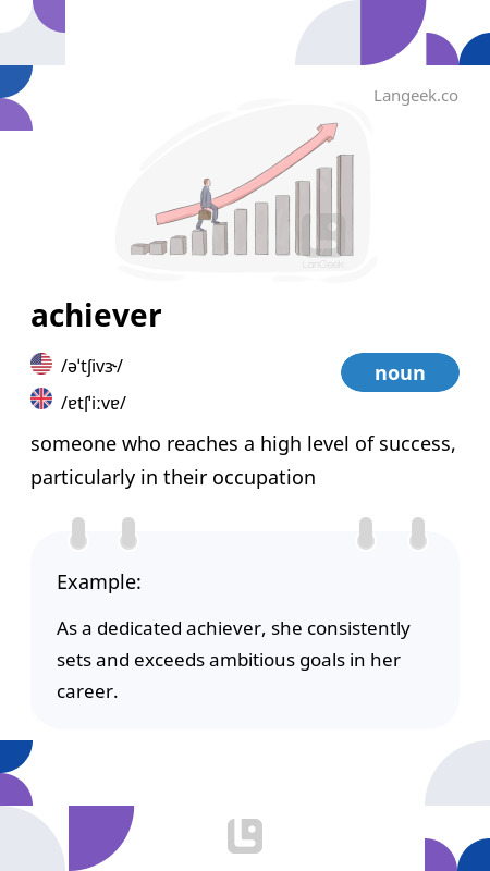 Definition & Meaning of "Achiever" | Picture Dictionary