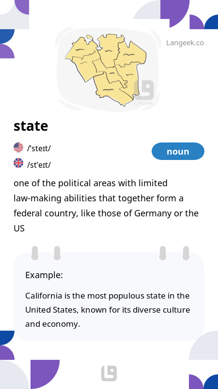 Definition & Meaning of "State" | Picture Dictionary