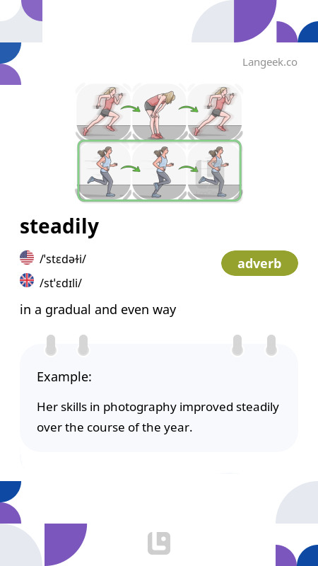 Definition & Meaning of "Steadily" | Picture Dictionary