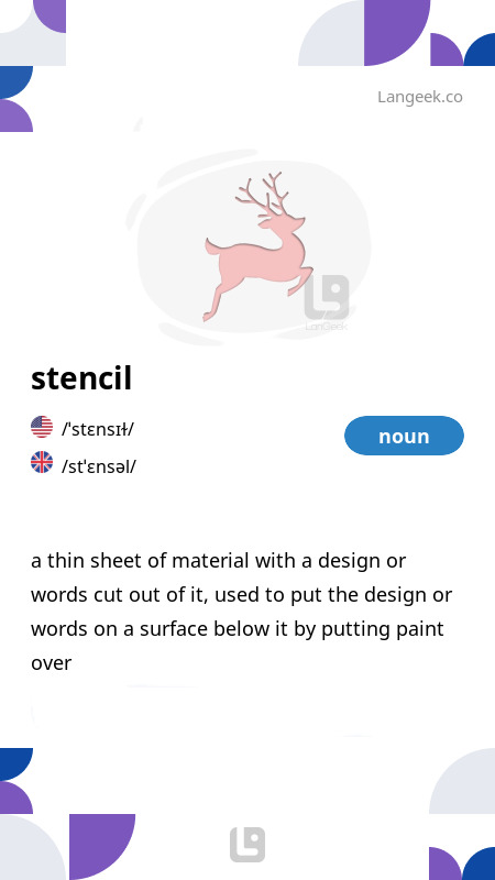 Definition & Meaning of "Stencil" | Picture Dictionary