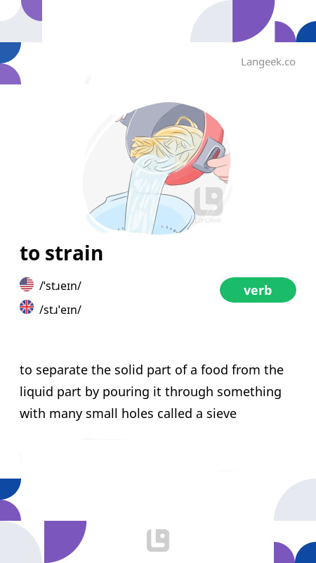Definition & Meaning of "Strain" | Picture Dictionary