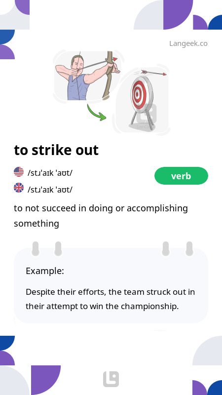Definition & Meaning of "Strike out" | Picture Dictionary