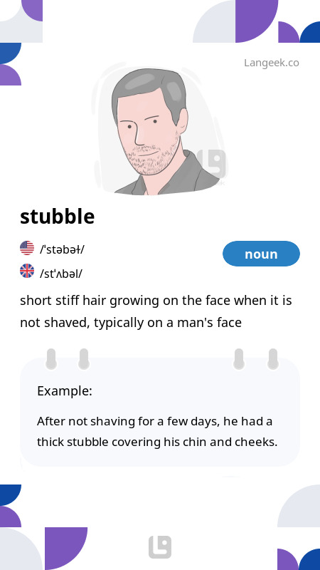 Definition & Meaning of "Stubble" | Picture Dictionary