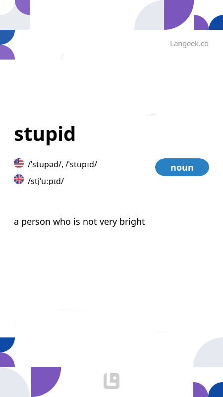 Definition & Meaning of "Stupid" | Picture Dictionary