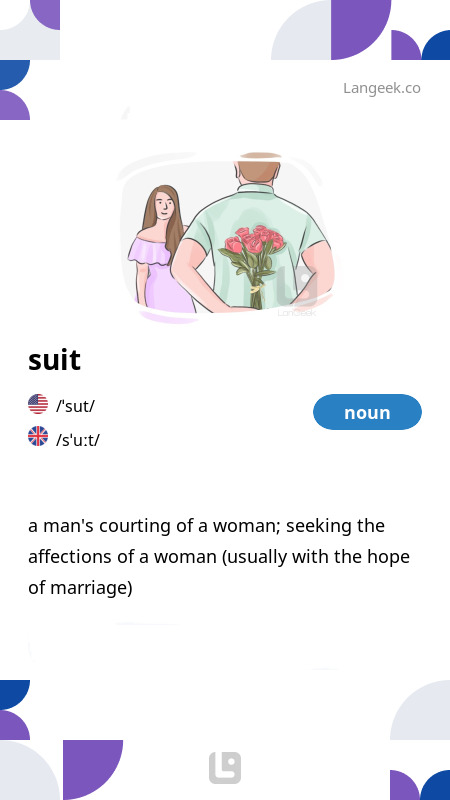 Definition & Meaning of "Suit" | LanGeek