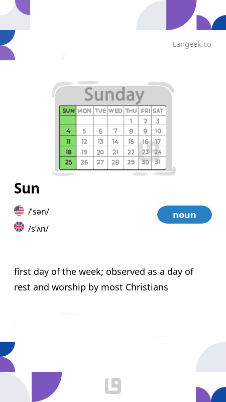 Definition & Meaning of "Sun" | Picture Dictionary