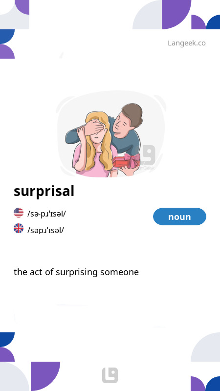 Definition & Meaning of "Surprisal" | Picture Dictionary