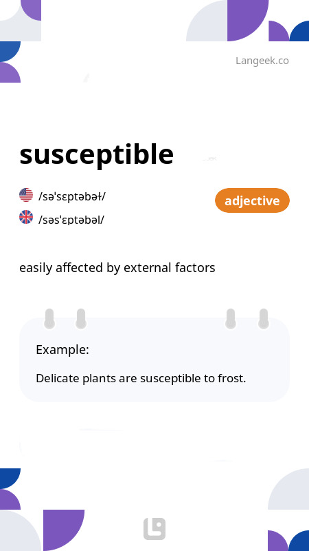 Definition & Meaning of "Susceptible" | Picture Dictionary