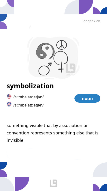 Definition & Meaning of "Symbolization" | Picture Dictionary