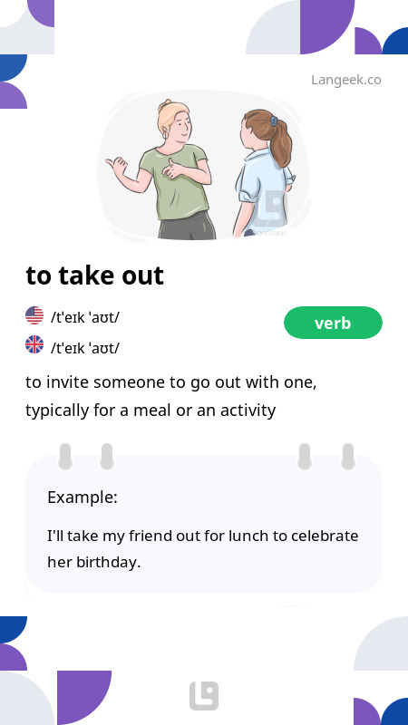 Definition & Meaning of "Take out" | Picture Dictionary