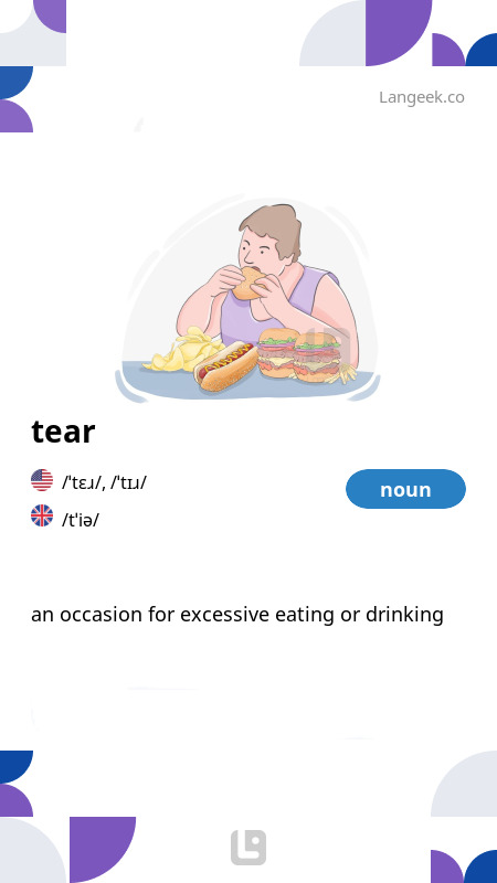 Definition & Meaning of "Tear" | Picture Dictionary
