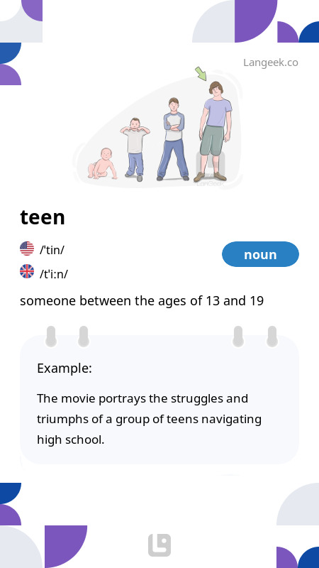 Definition & Meaning of "Teen" | LanGeek