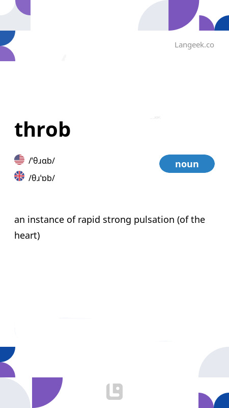 Definition & Meaning of "Throb" | Picture Dictionary