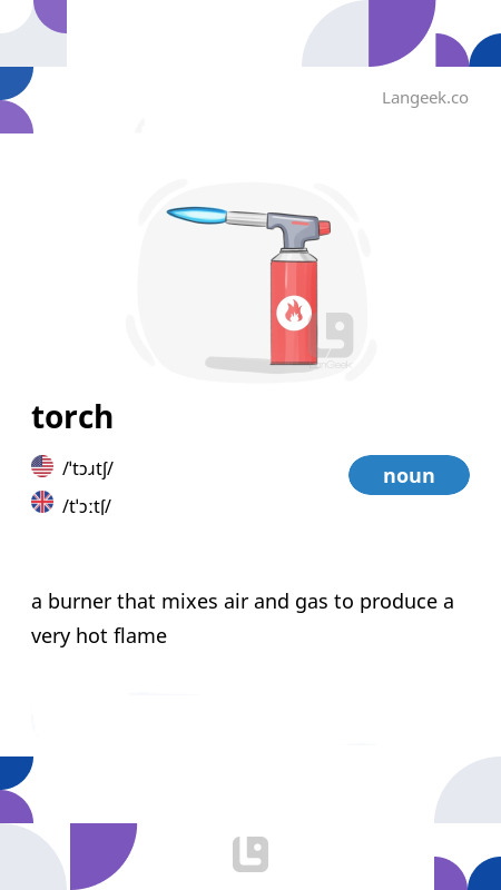 Definition & Meaning of "Torch" | LanGeek