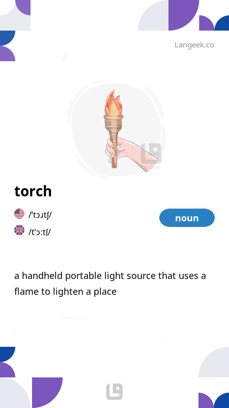 Definition & Meaning of "Torch" | LanGeek