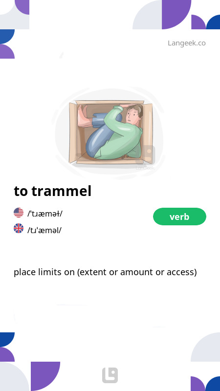 Definition & Meaning of "Trammel" | Picture Dictionary