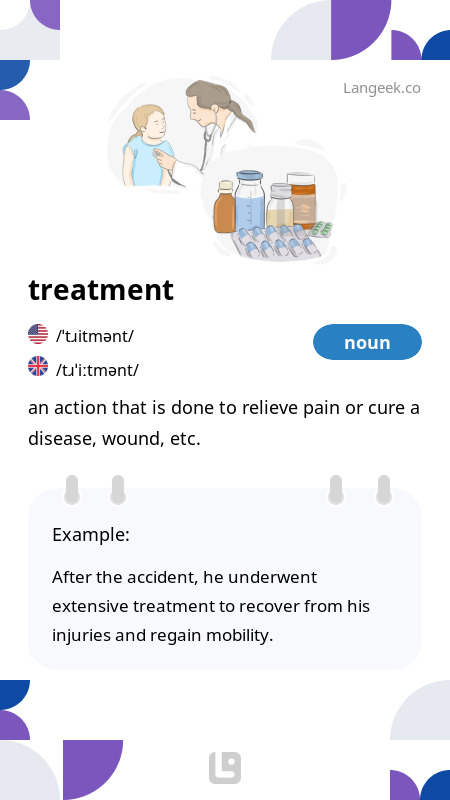 Definition & Meaning of "Treatment" | LanGeek