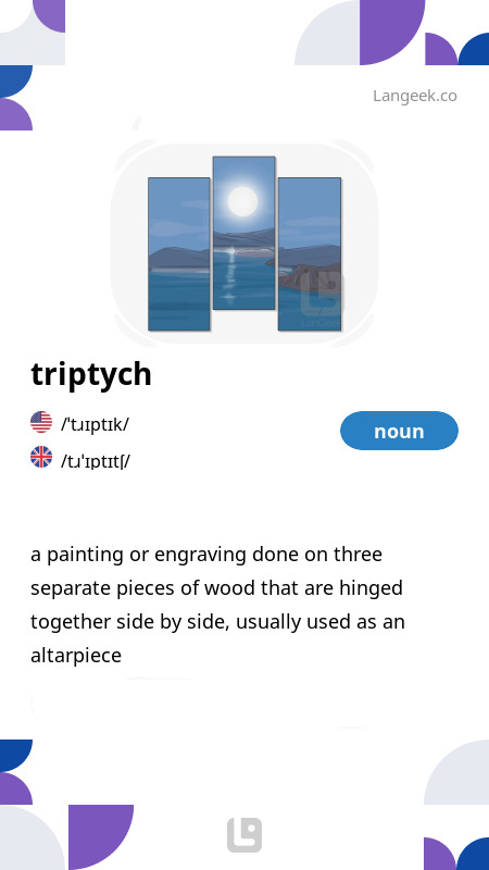 Definition & Meaning of "Triptych" | Picture Dictionary