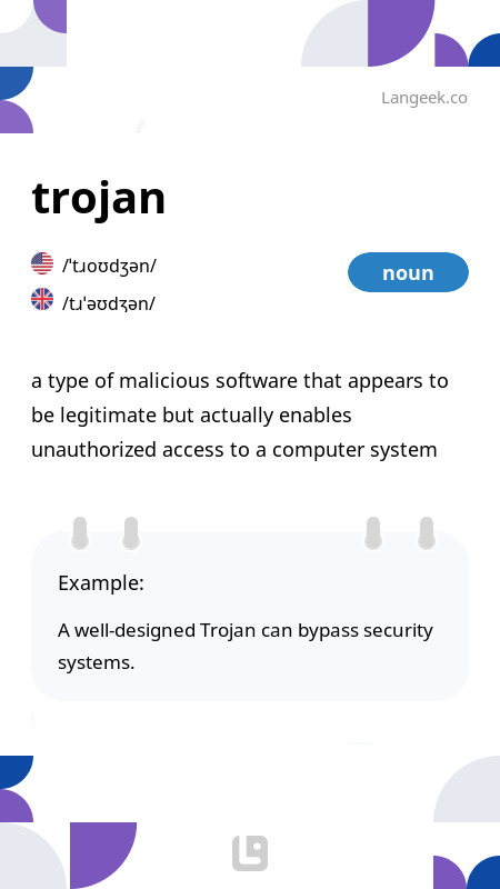 Definition & Meaning of "Trojan" | Picture Dictionary