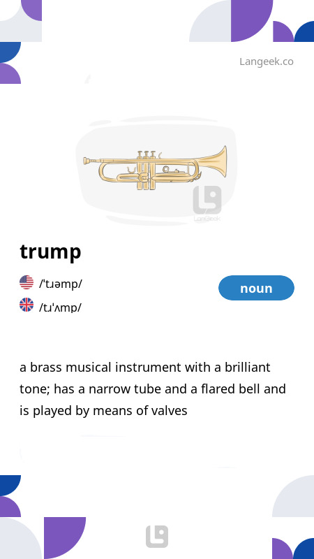 Definition & Meaning of "Trump" | Picture Dictionary