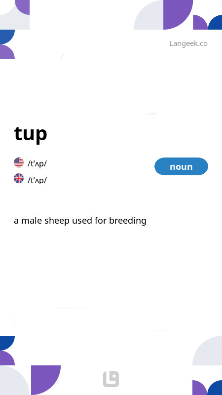 Definition & Meaning of "Tup" | Picture Dictionary