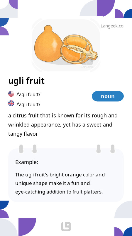Definition & Meaning of "Ugli fruit" | Picture Dictionary