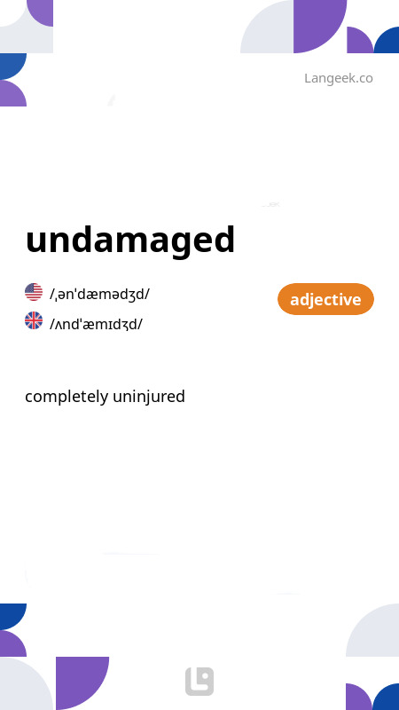 Definition & Meaning of "Undamaged" | Picture Dictionary