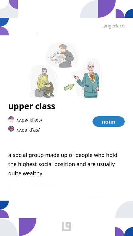 Definition And Meaning Of Upper Class Langeek