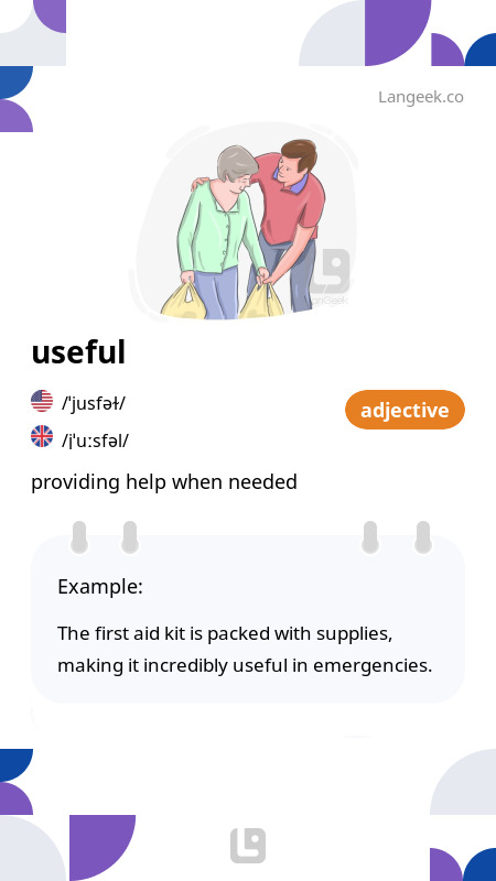Definition & Meaning of "Useful" | Picture Dictionary