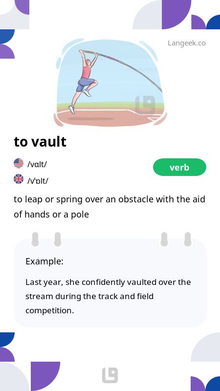 Definition & Meaning of "Vault" | Picture Dictionary