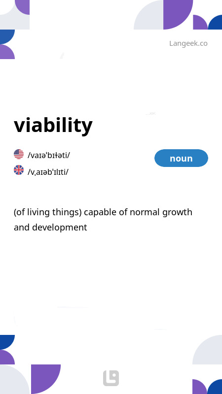 Definition & Meaning of "Viability" | Picture Dictionary