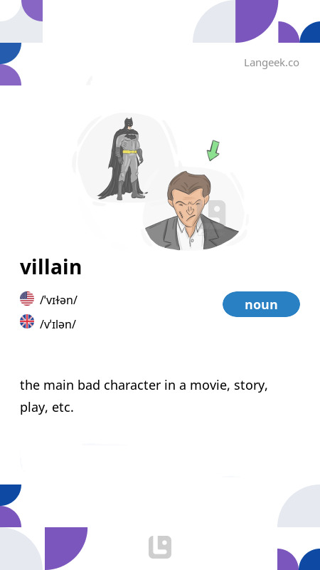 Definition & Meaning of "Villain" | LanGeek