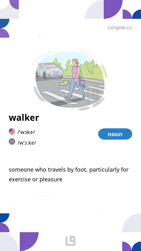 Definition & Meaning of "Walker" | Picture Dictionary
