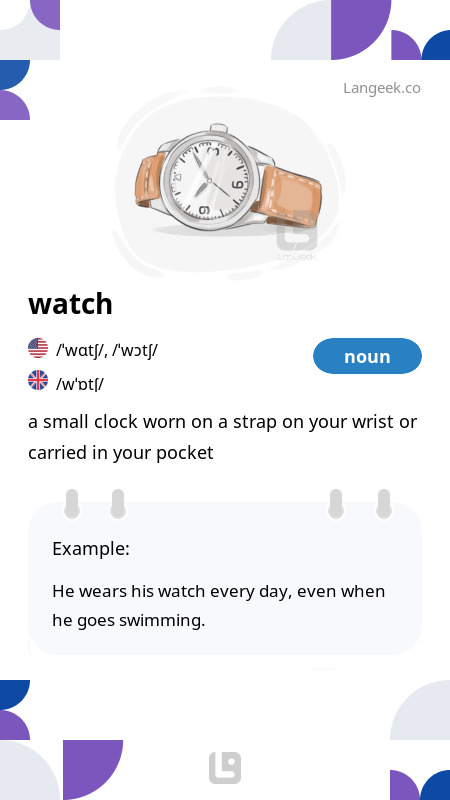 Definition & Meaning of "Watch" | Picture Dictionary