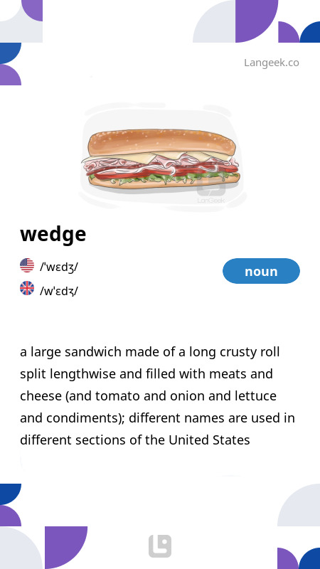 Definition & Meaning of "Wedge" | Picture Dictionary