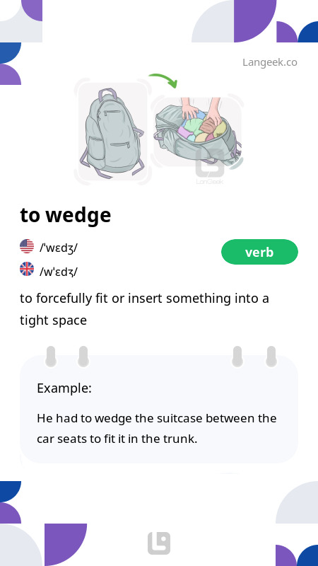 Definition & Meaning of "Wedge" | Picture Dictionary