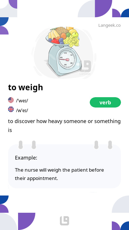 Definition & Meaning of "Weigh" | Picture Dictionary