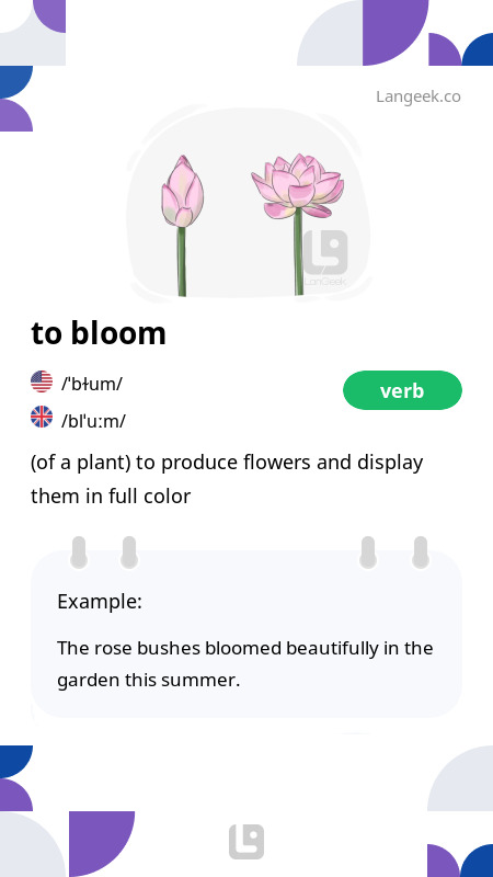 Definition & Meaning of "Bloom" | Picture Dictionary