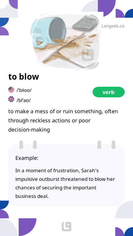 Definition & Meaning of "Blow" | Picture Dictionary