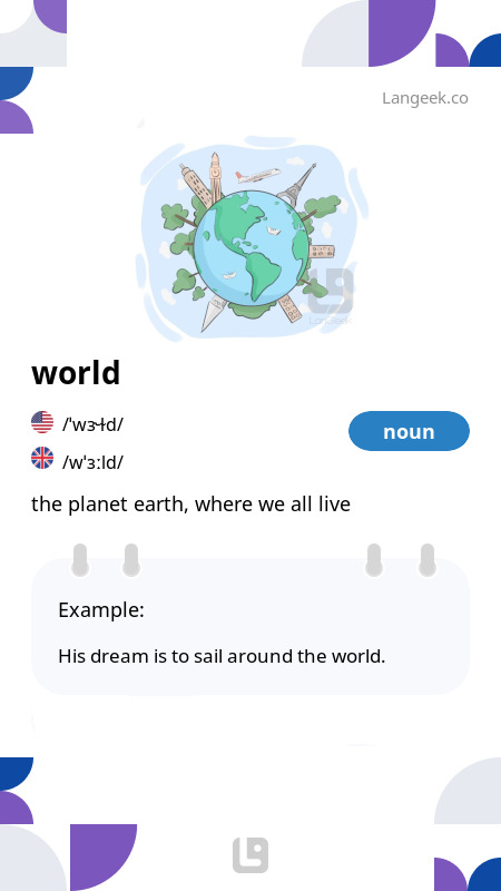 Definition & Meaning of "World" | Picture Dictionary