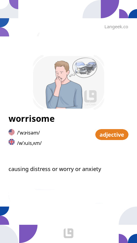 Definition & Meaning of "Worrisome" | Picture Dictionary
