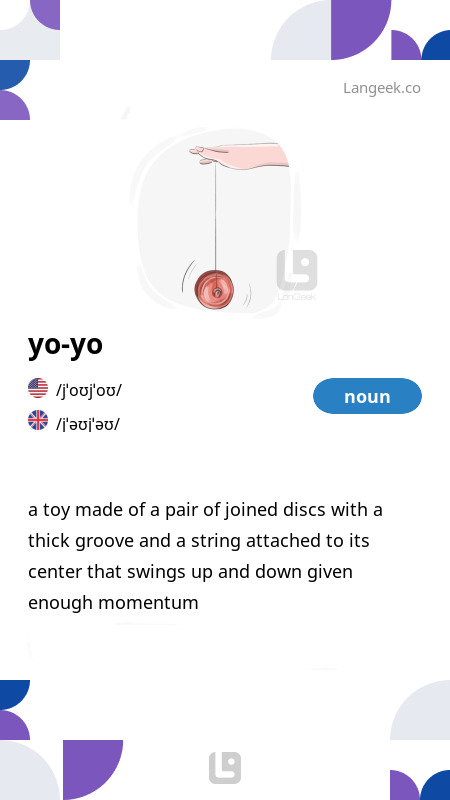 Definition & Meaning of "Yo-yo" | Picture Dictionary