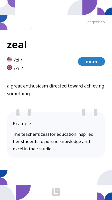 Definition & Meaning of "Zeal" | Picture Dictionary
