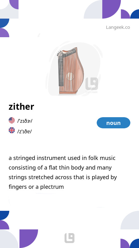 Definition & Meaning of "Zither" | Picture Dictionary
