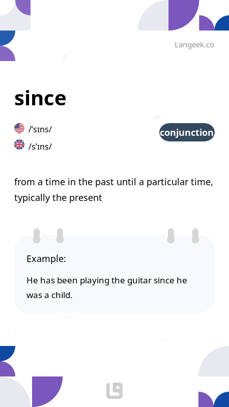 Definition & Meaning of "Since" | Picture Dictionary
