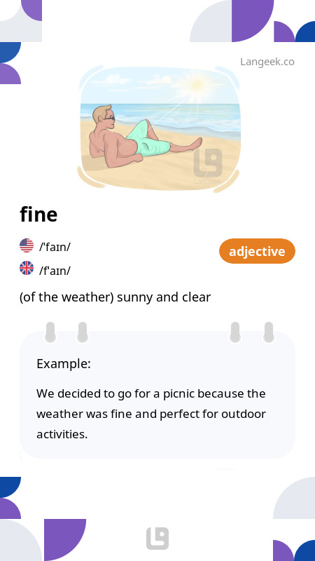 Definition & Meaning of "Fine" | Picture Dictionary