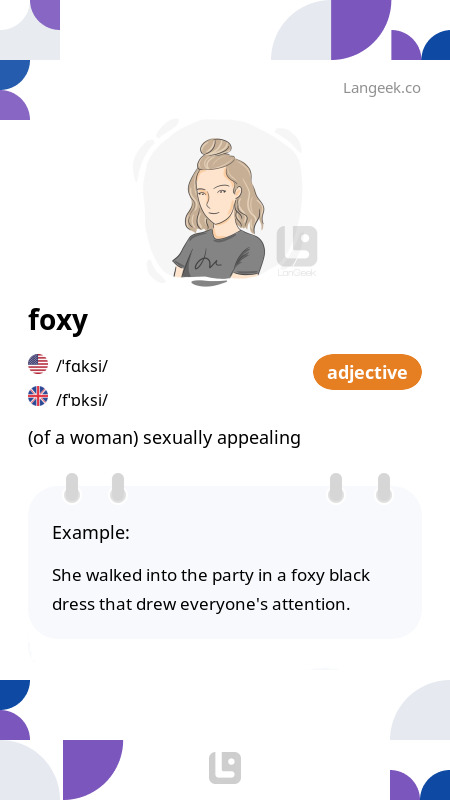 Definition & Meaning of "Foxy" | Picture Dictionary